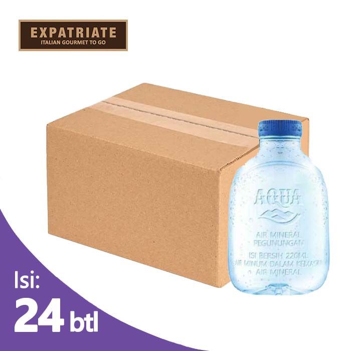 Jual AQUA Air Mineral Cube Botol 220ml (24pcs) | Shopee Indonesia