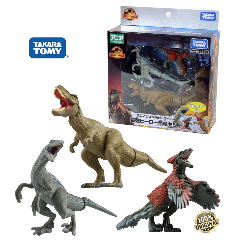 Jual ANIA Jurassic World 3 Hero set - Takara Tomy | Shopee Indonesia