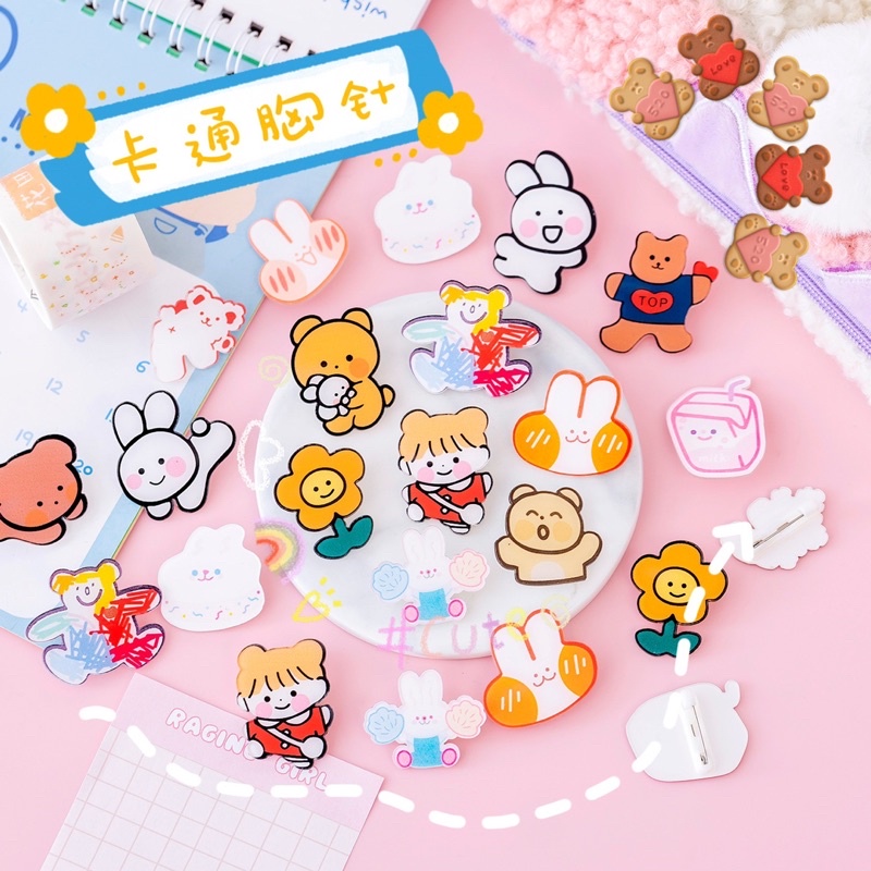 Jual Pin Akrilik / pin acrylic lucu | Shopee Indonesia