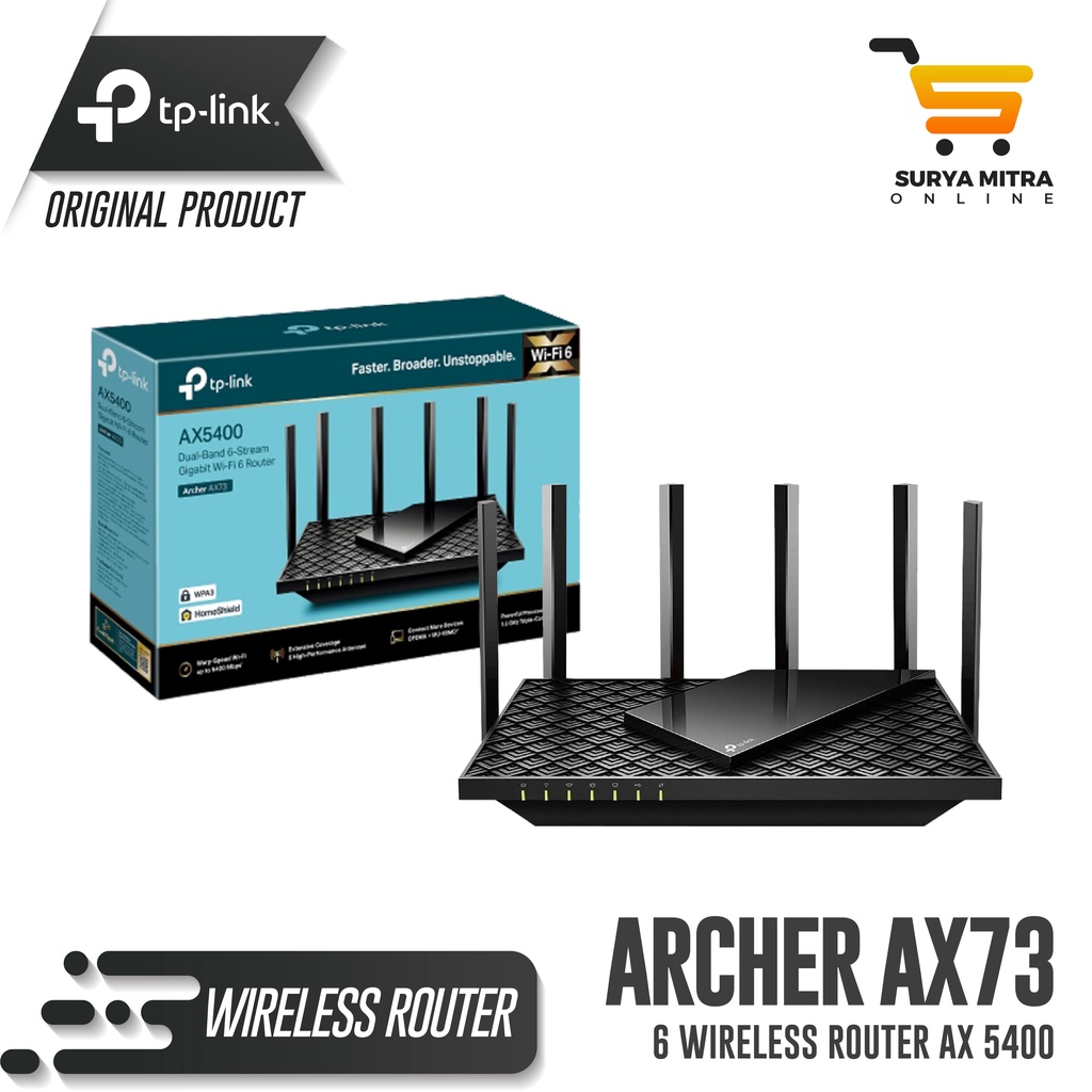 Jual Tp-link Archer AX73 AX5400 Wifi 6 Wireless Router Tplink AX 73 AX ...