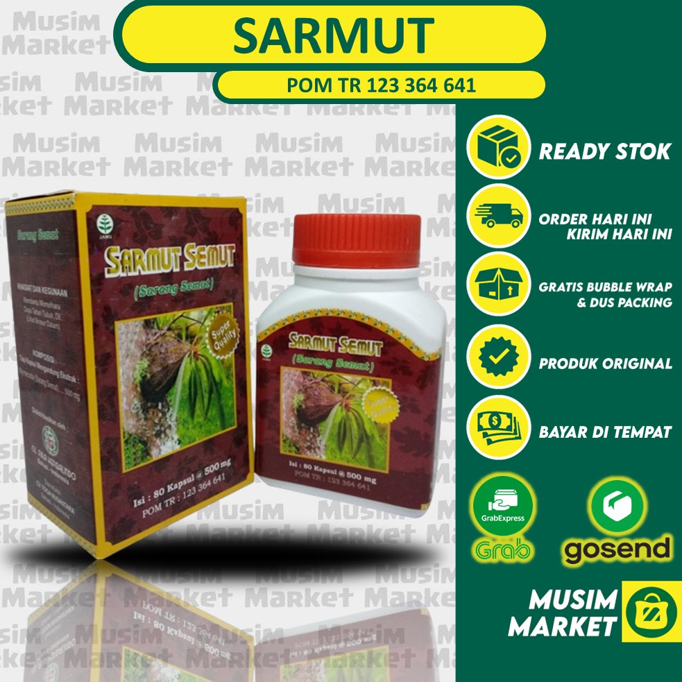 Jual SARMUT SEMUT KAPSUL | Sarmut Murni | Sarang Semut Isi 60 Kapsul ...