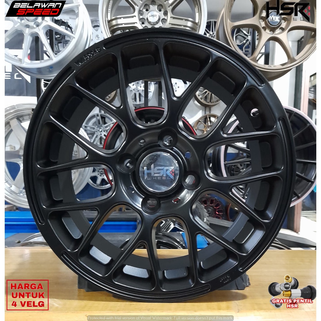 Jual VELG MOBIL RACING RING 14 HSR WAKATE PCD 4X100 UNTUK WULING AIR EV KARIMUN AGYA BRIO CALYA ...