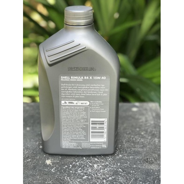 Jual OLI SHELL RIMULA DIESEL R4 X SAE 15W-40 GALON 1 LITER | Shopee ...