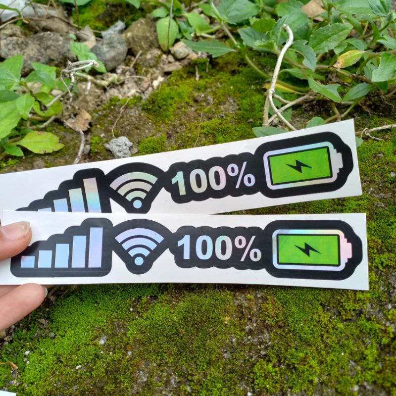 Jual STIKER VIRAL BATRAI WIFI SINYAL / STICKER BATERAI KEREN | Shopee ...
