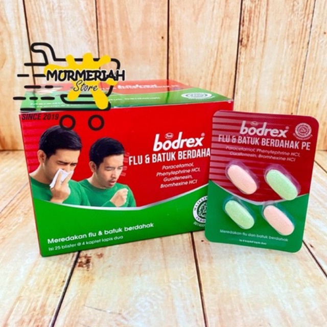 Jual BODREX BERDAHAK FLU & BATUK PE BOX 25 Lembar - Obat Batuk berdahak ...