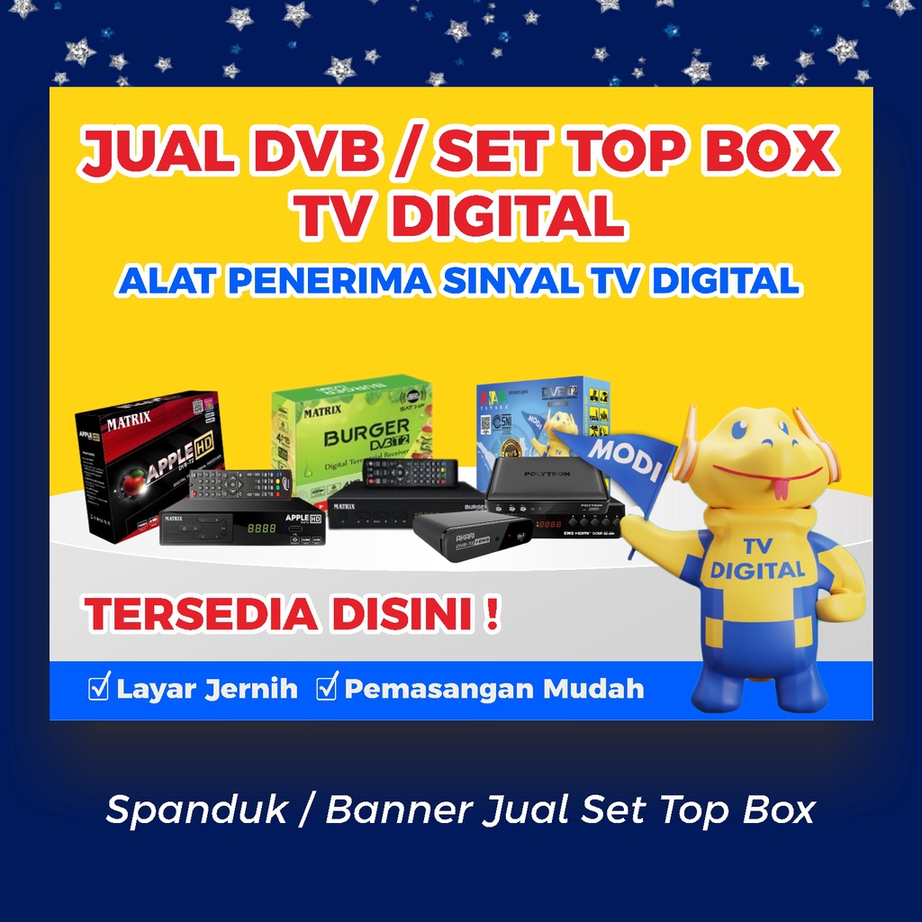Jual Spanduk / Banner Jual Set Top Box Tv Digital | Shopee Indonesia