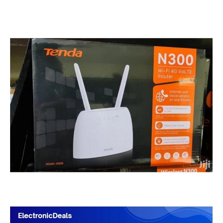 Jual Tenda 4G06 Modem 3G/4G N300 Wifi 4G VOLTE Router | Shopee Indonesia
