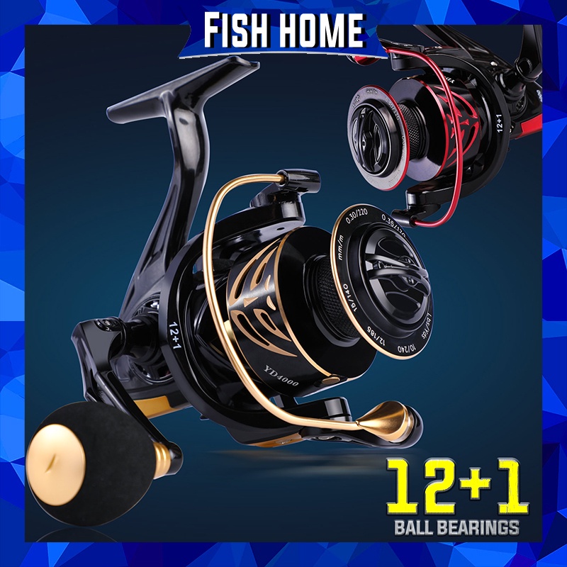 Jual Reel Pancing Memutar Gulungan Pancing 12+1 BB dengan gear ratio ...