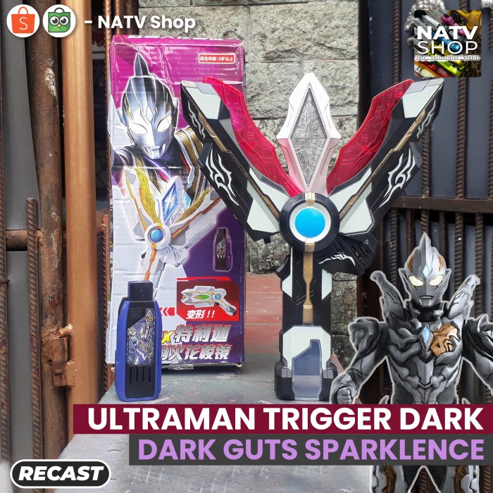 Jual DX Ultraman Trigger Dark - Black GUTS Sparklence - Recast Changer ...