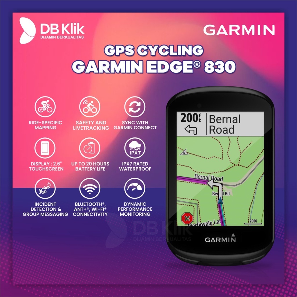 Jual GPS Cycling GARMIN EDGE 830 Garansi Resmi TAM (Device Only ...