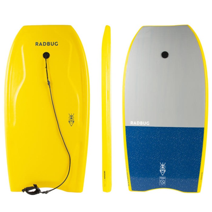 Jual RADBUG 100 BODYBOARD DENGAN TALI PERGELANGAN KAKI - KUNING ...
