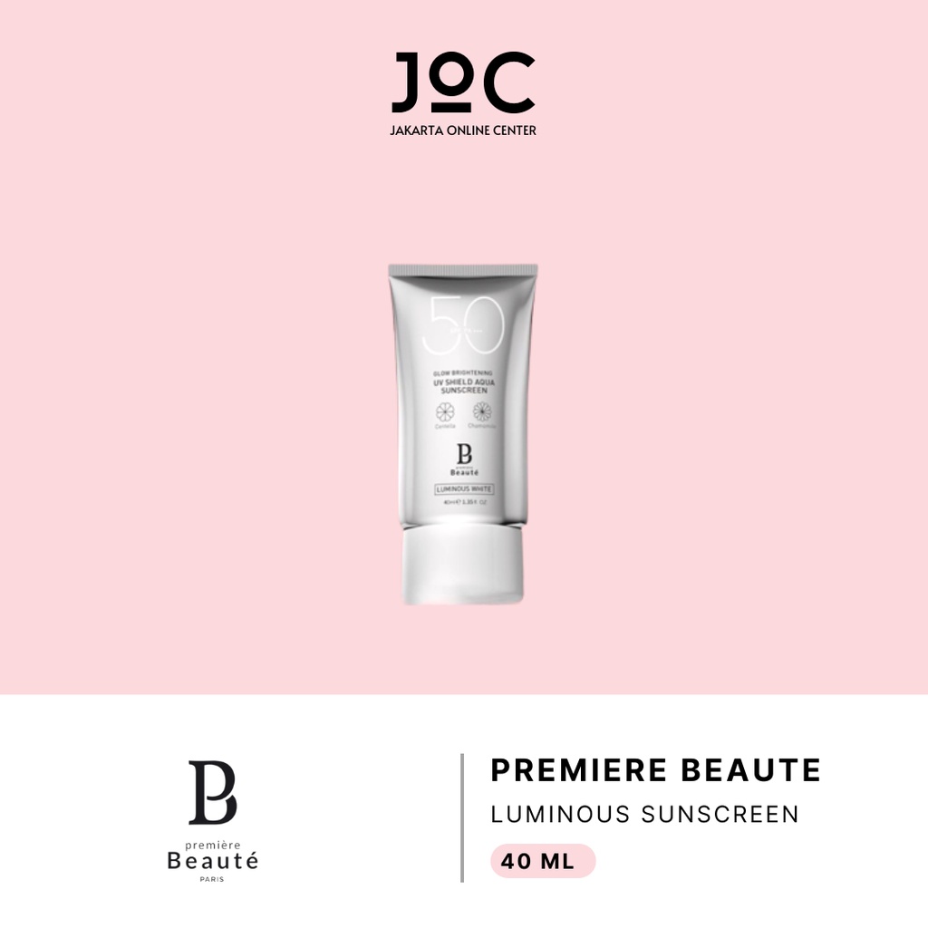 Jual Premiere Beaute Luminous UV Shield Aqua Sunscreen 40ml (SPF 50 PA ...