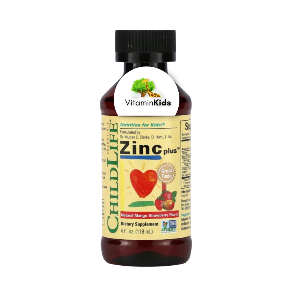 Jual ChildLife Zinc Plus Natural Mango Strawberry 4 fl oz (118 ml ...