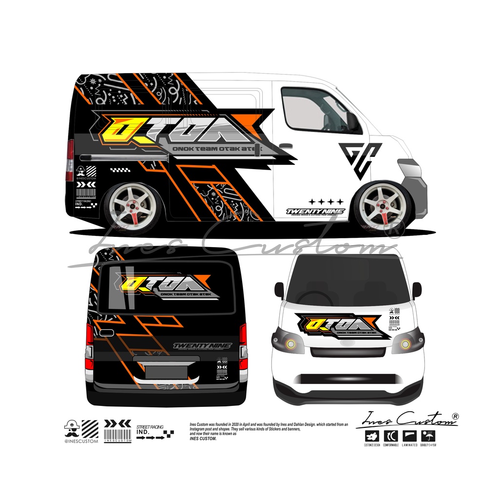 Jual DECAL GRANDMAX BLINDVAN RACING CONCEPT | Shopee Indonesia