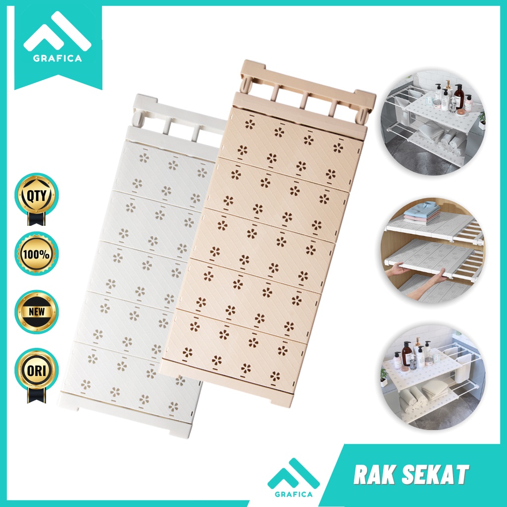 Jual RAK SEKAT LEMARI PAKAIAN PORTABLE MULTIFUNGSI RAK TAMBAHAN SEKAT ...