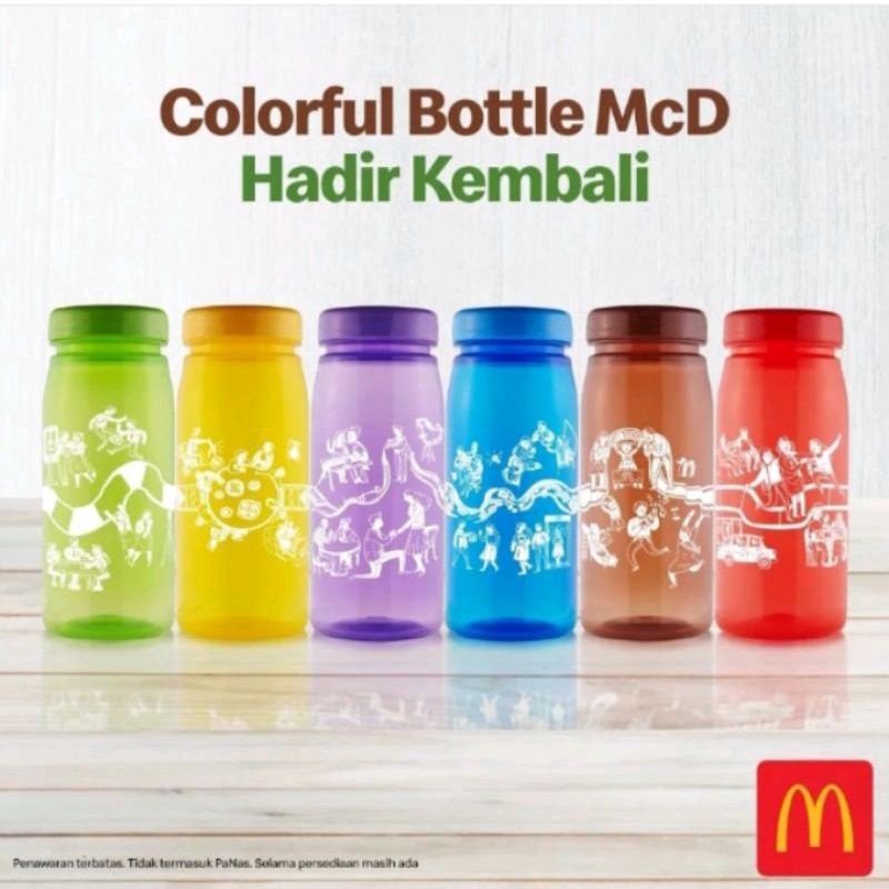 Jual Botol Minum McD Ori Hijau Drinking Water Bottle New Edition 2022 ...