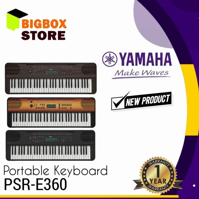 Jual PROMO Yamaha Keyboard Psr-E360 / PSR-E360 Dark Walnut | Shopee Indonesia