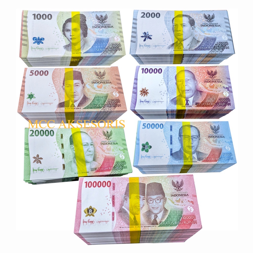 Jual Uang mainan isi 100 lembar | Shopee Indonesia