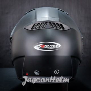 Jual CARGLOSS HELM FORMER SUPERMOTO CR SOLID | BLACK DOFF | CARGLOS ...