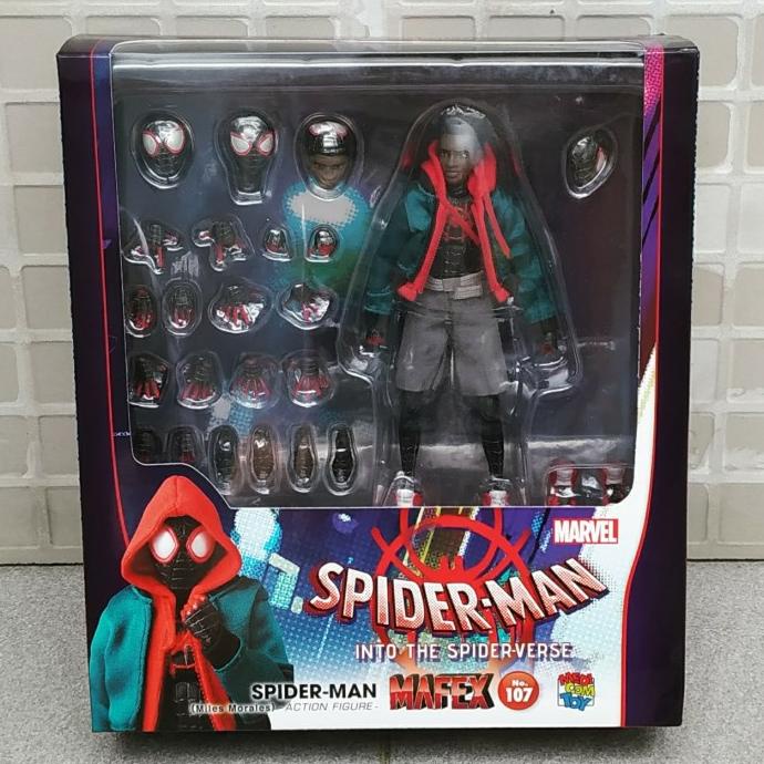 Jual MEDICOM MAFEX 107 SPIDER-MAN MILES MORALES SPIDERMAN INTO ...
