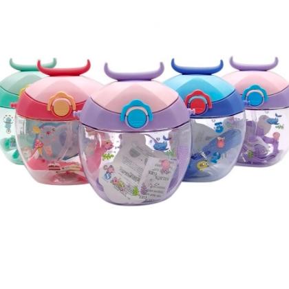 Jual Viral BOTOL SELIYA 2555 DONAT TANDUK GEPENG KARAKTER 400 ML BPA FREE | Shopee Indonesia