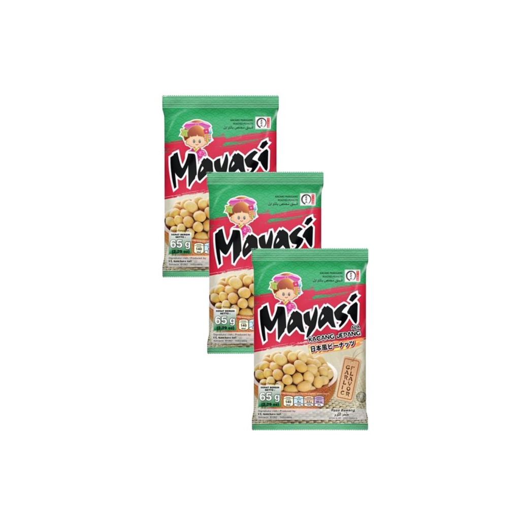 Jual Mayasi Kacang Rasa Bawang 3 x 65 gr | Shopee Indonesia