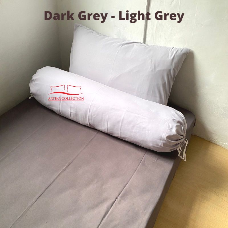 Jual Sprei Estetik Mix & Match Two Tone Polos Tanpa Embos Bahan ...