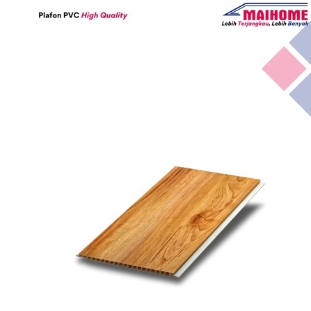 Jual plafon pvc motif kayu coklat muda doff Maihome wood 10 | Shopee ...