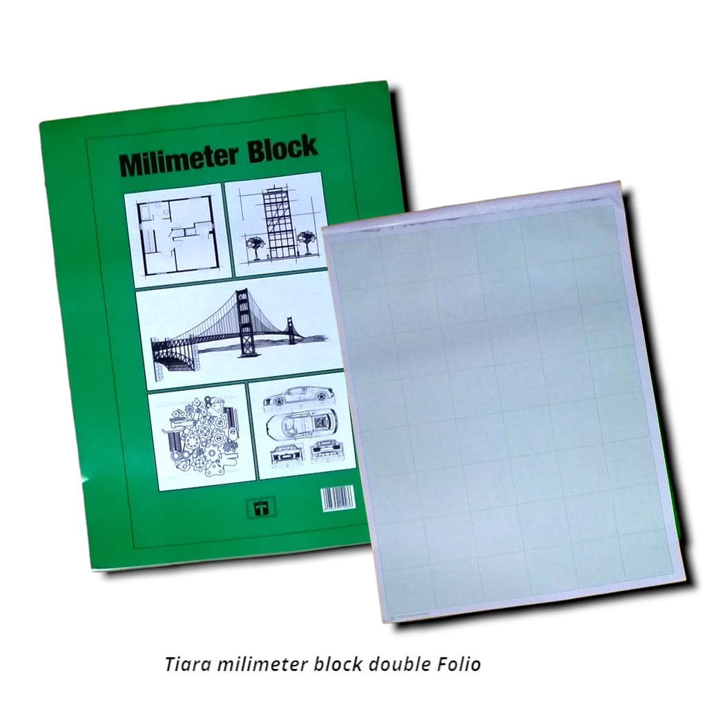 Jual BUKU GAMBAR MILIMETER BLOK TIARA DOUBLE FOLIO MILIMETER BOOK 70 ...