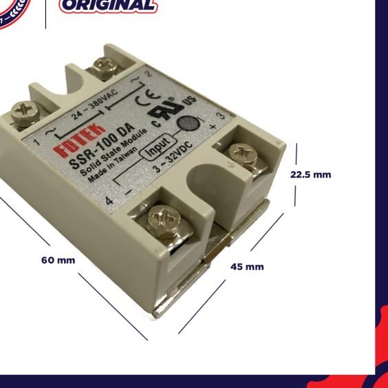 Jual Fotek SSR-100DA / SSR 100DA Solid State Relay Fotek 100 Amper | Shopee Indonesia