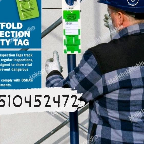 Jual Scaffold Inspection Tags - Safety Signs | Shopee Indonesia