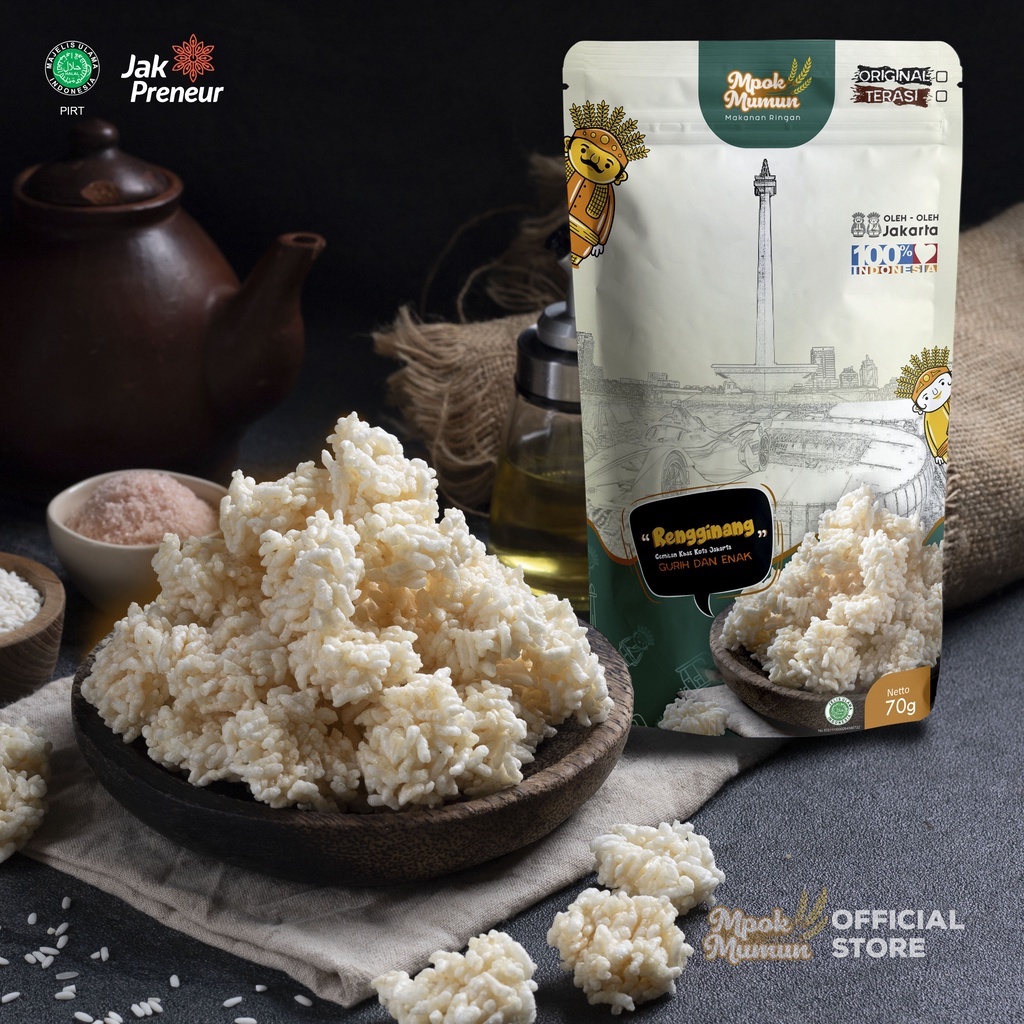 Jual Rengginang matang mini rasa original terasi - mpok mumun oleh oleh ...