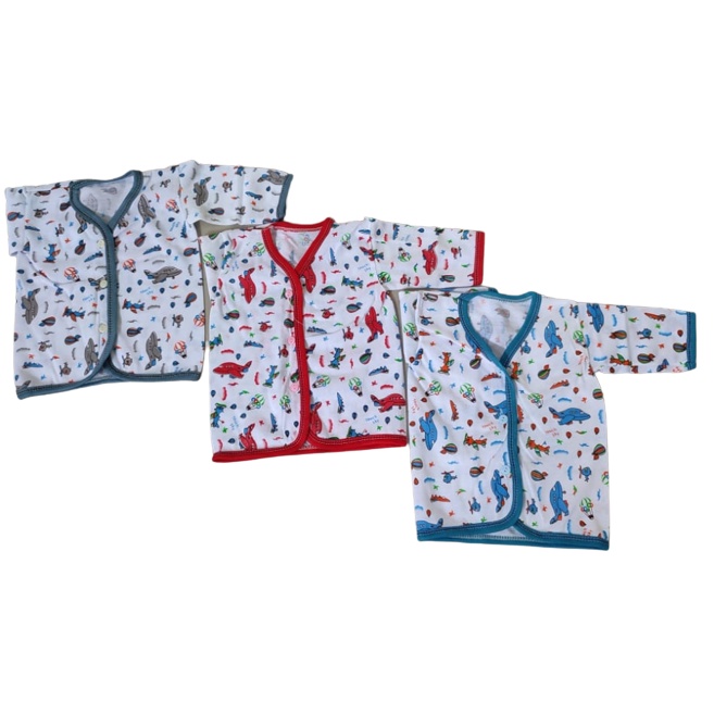 Jual 12pc BAJU PANJANG lengan panjang Putih Tabur Sablon, Bayi Lengan ...