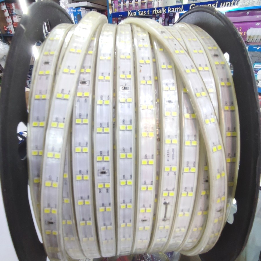Jual MORGEN Led Strip Selang 2835 AC 120 Mata LED Stripled Berkualitas ...