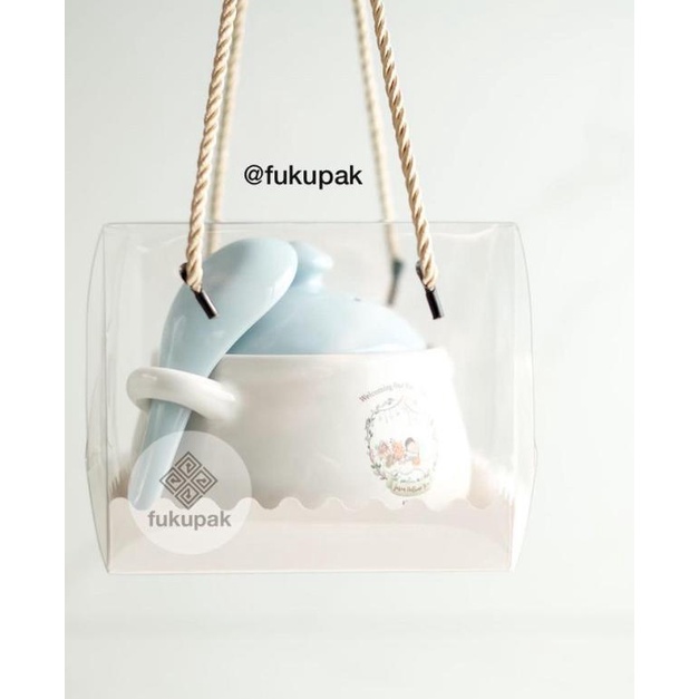 Jual Box Mika Tali 14x14 (20pcs) Kotak Souvenir Mini Cake Kue Lapis ...