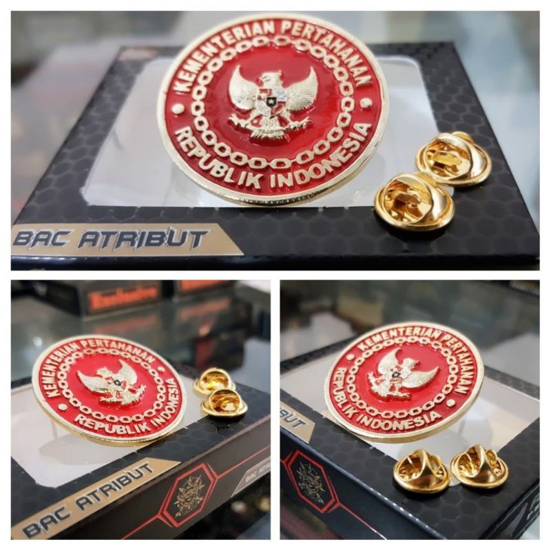 Jual Pin Emblem KEMHAN Kemenhan Kementerian Pertahanan Terbaru | Shopee ...