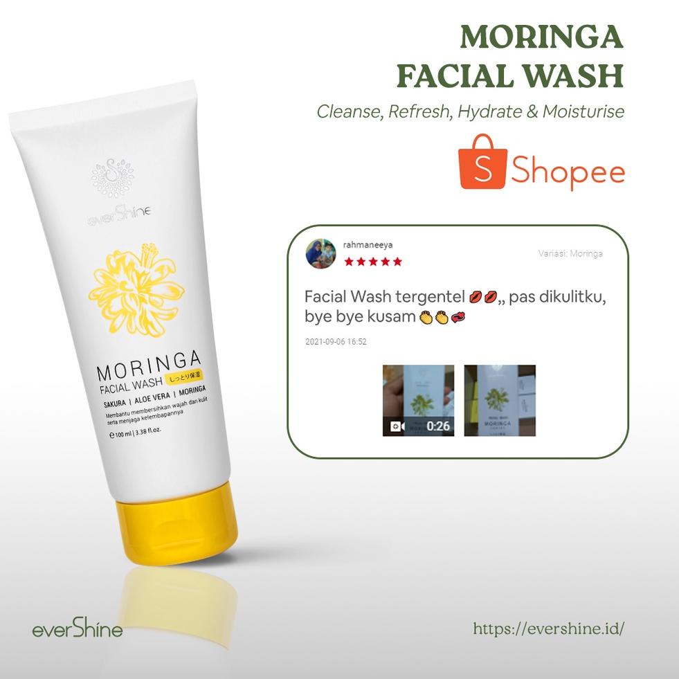 Jual BARU P9139 EverShine Moringa Facial Wash/Acne & Brighthening ...