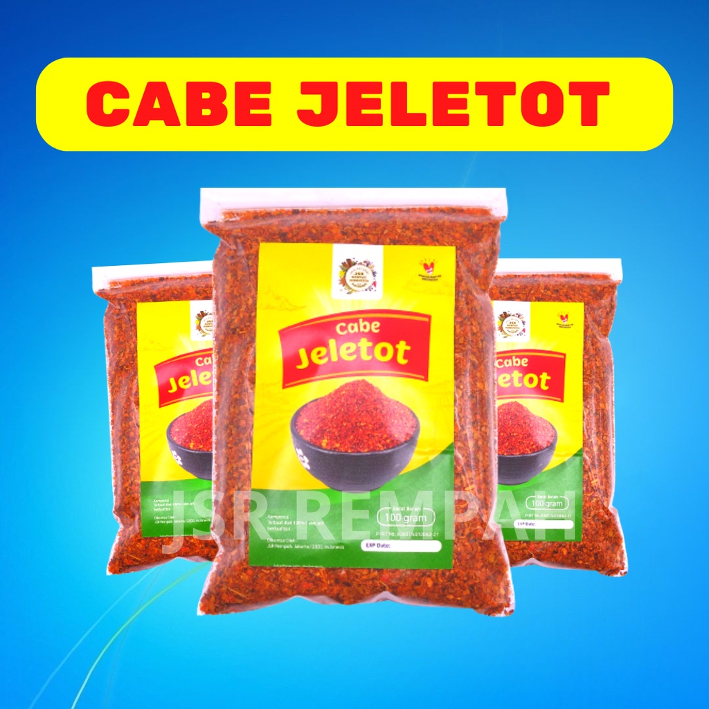 Jual Jsr Rempah Cabe Bubuk Kasar Hot Jeletot 100 Gram | Shopee Indonesia