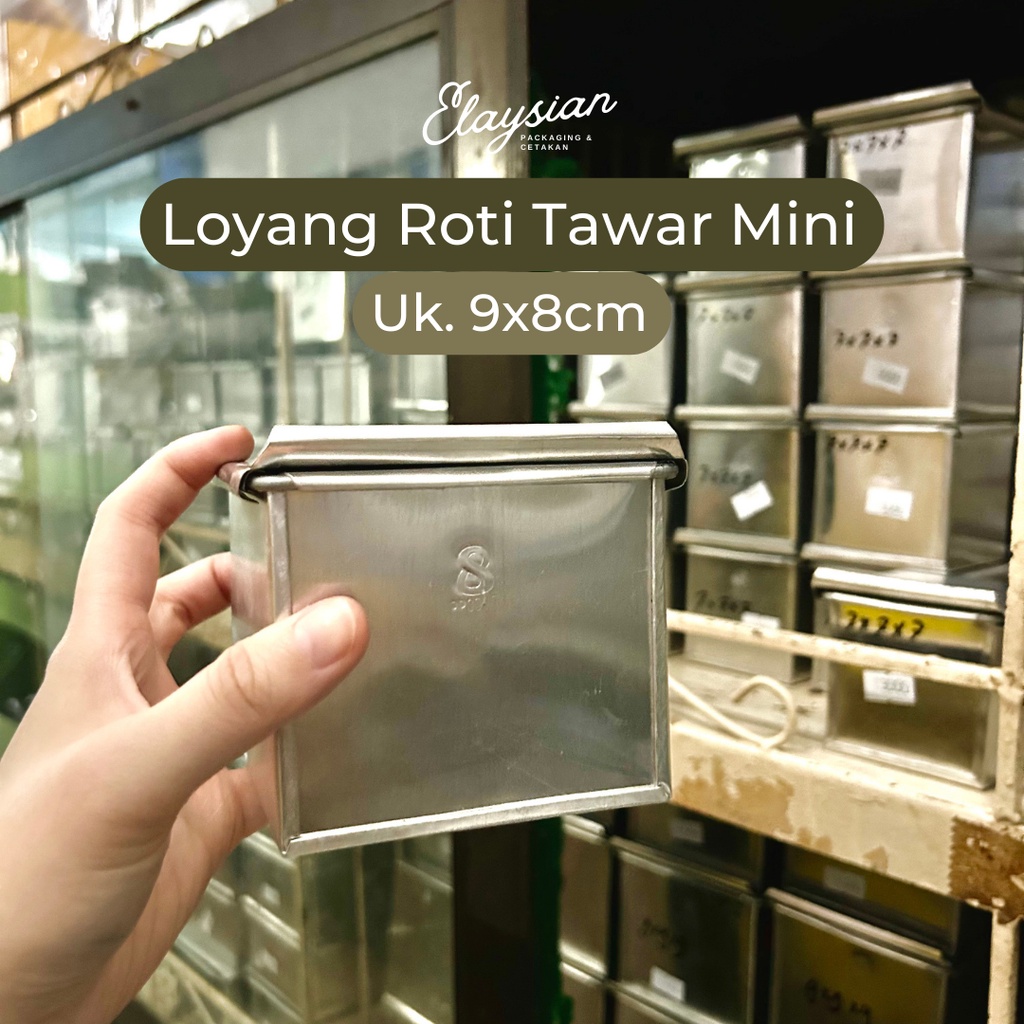 Jual Loyang Roti Tawar Mini / Roti Sobek Mini + Tutup | Shopee Indonesia
