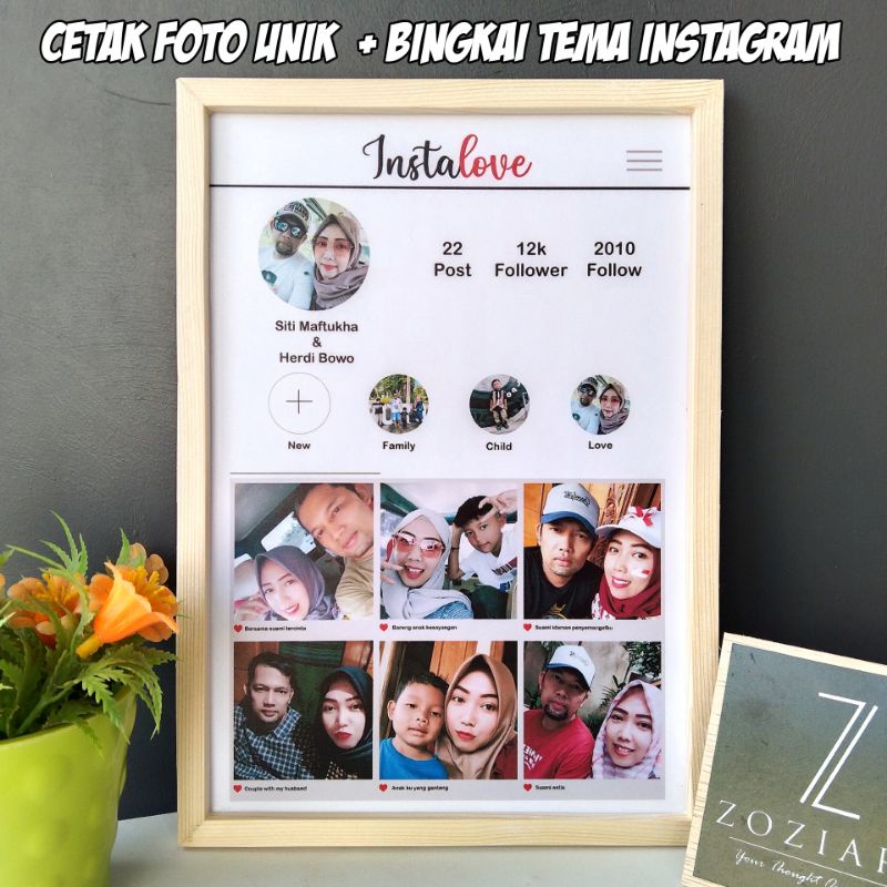 Jual CETAK FOTO UNIK UK A4 21X29,7 CM | Shopee Indonesia