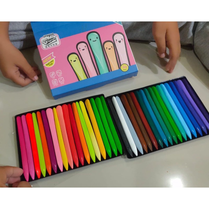 Jual Crayon Lab Crayon mewarnai 36 dan 24 warna | Shopee Indonesia