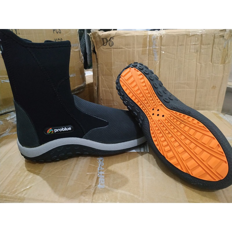 Jual Sepatu Pantai Scuba Diving Hi Cut Molded Sole Problue Boot Booties ...
