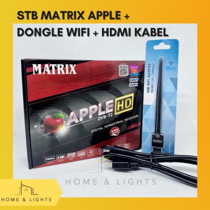 Jual Receiver Matrix Apple DVB T2 Digital Full HD | Shopee Indonesia