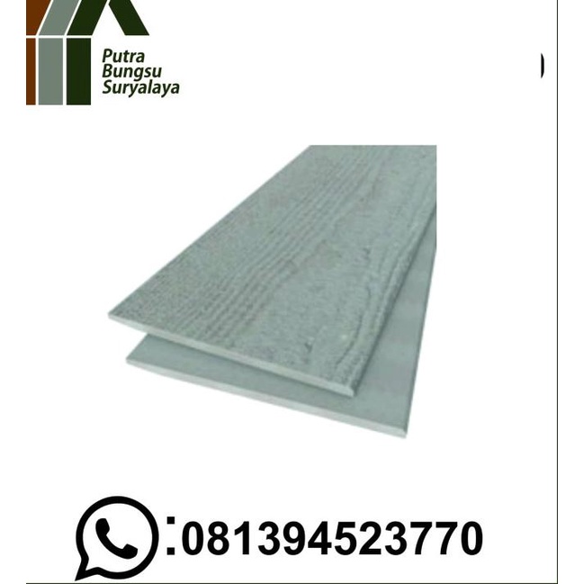 Jual List Plank/ Lisplang GRC Motif Kayu/ Polos 30 Cm x 3 Meter ...