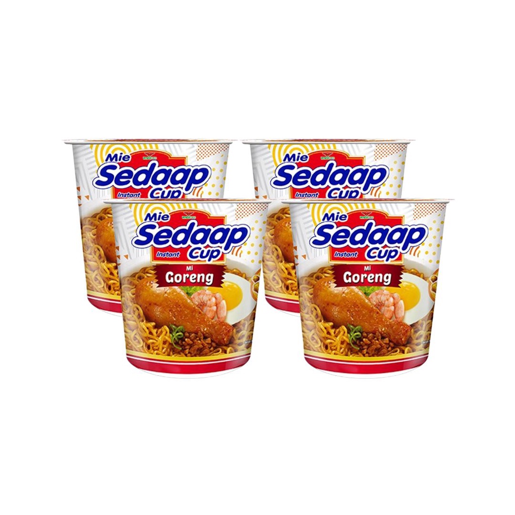 Jual Sedaap Mie Instan Goreng Cup 4 x 85 gr | Shopee Indonesia