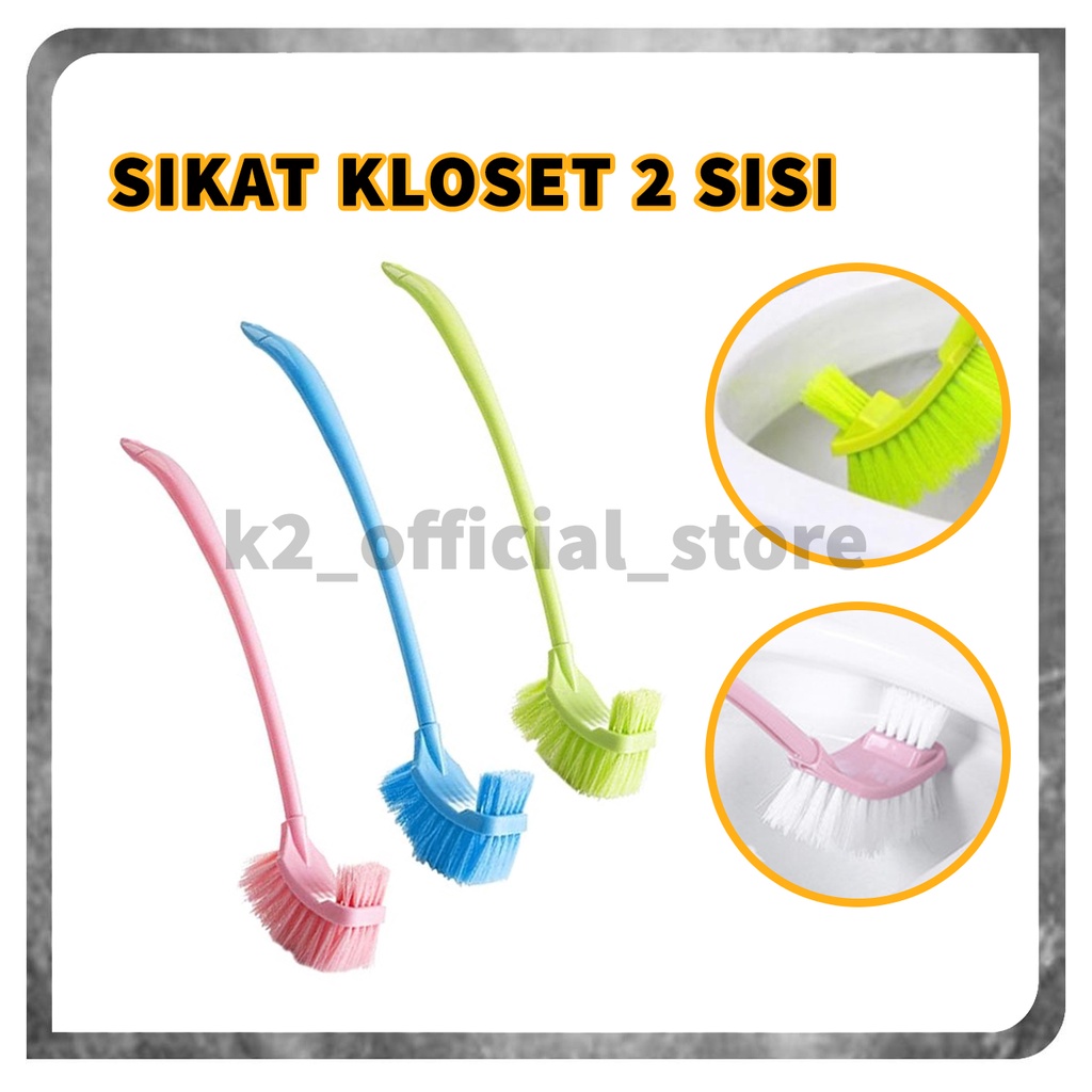 Jual Sikat Pembersih Kloset Toilet Gagang Panjang Sikat Pembersih WC 2 ...