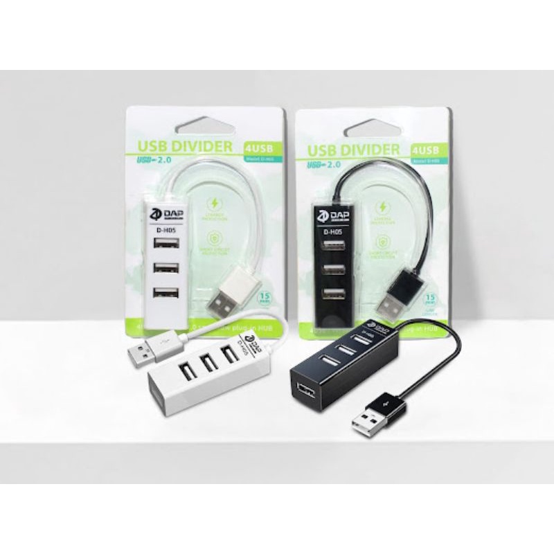Jual DAP USB HUB D-H05 15mm / D-H06 1M 2.0 Version 4 Port USB Small ...
