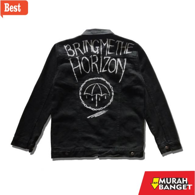 Jual jaket hijaber TJ.CLOTH BRING ME THE HORIZON DENIM JAKET | Shopee ...