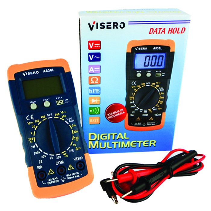Jual Multitester/ Avometer/ Multimeter Digital Visero Yellow (A-830L ...
