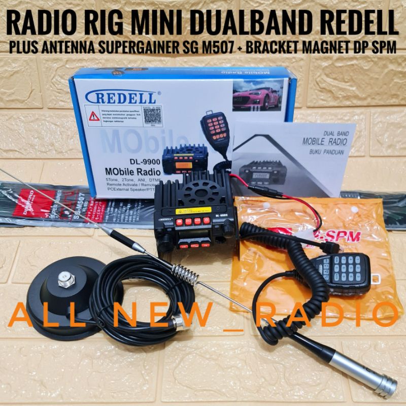 Jual RADIO RIG MINI DUALBAND RIG MOBIL REDELL DL9900 PLUS PAKET ANTENA ...